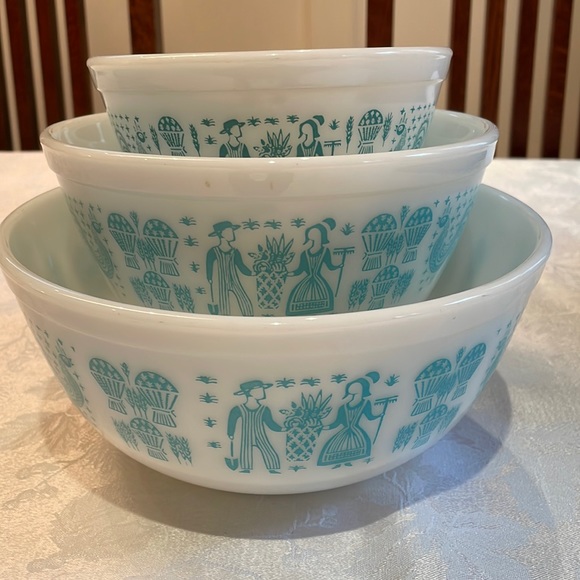 Pyrex | Kitchen | Pyrex Amish Butterprint Nesting Bowls | Poshmark